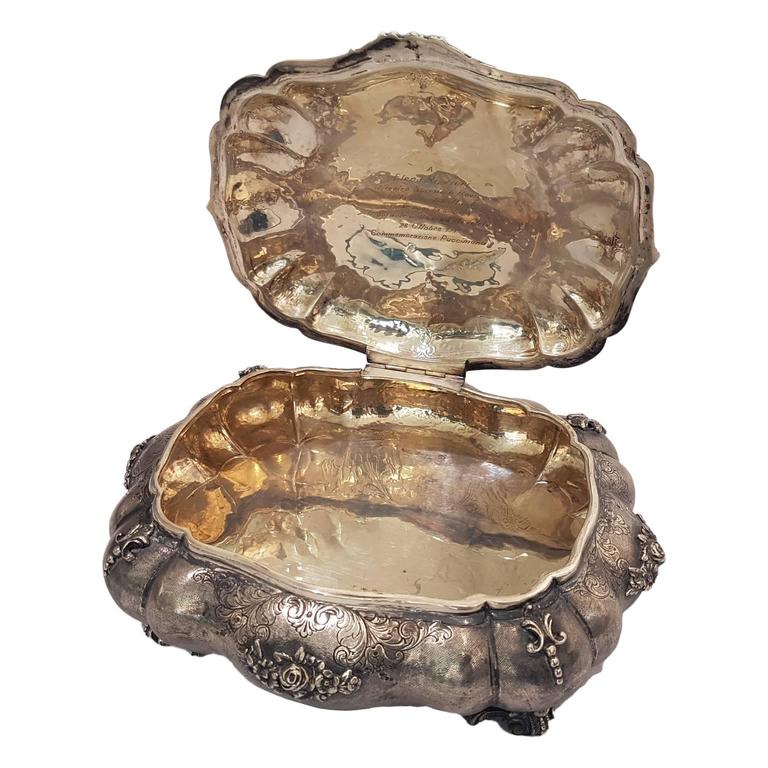 Silver Jewel Box For Sale at 1stdibs