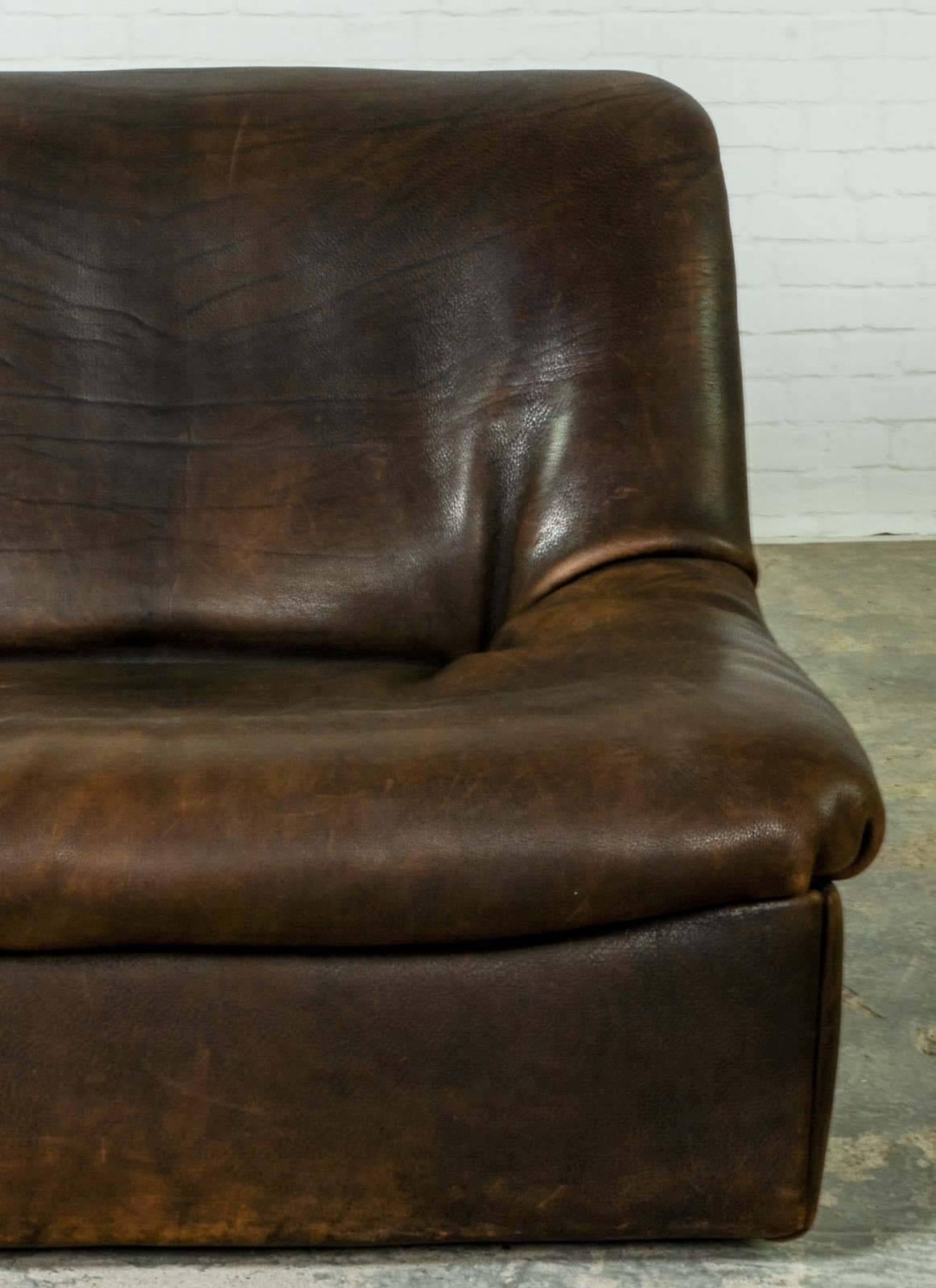 Mid-Century Buffalo Neck Leather Modular Sofa Set DS46 for De Sede at ...