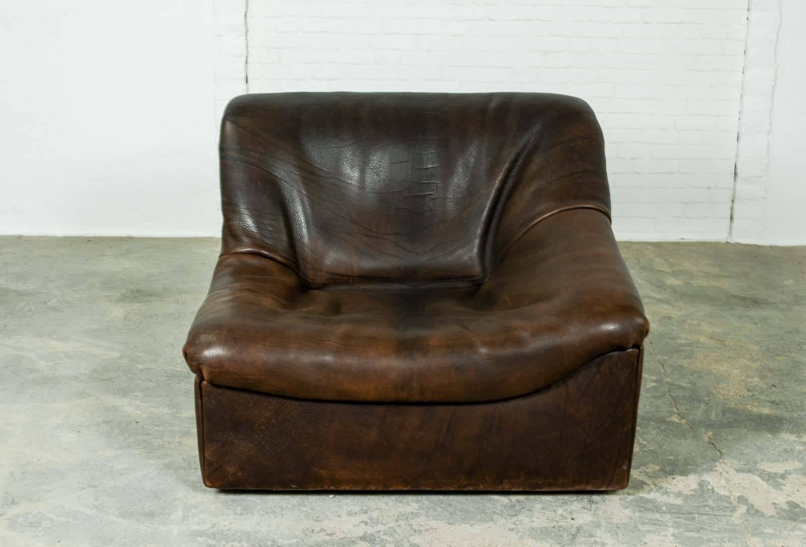 Mid-Century Buffalo Neck Leather Modular Sofa Set DS46 for De Sede at ...