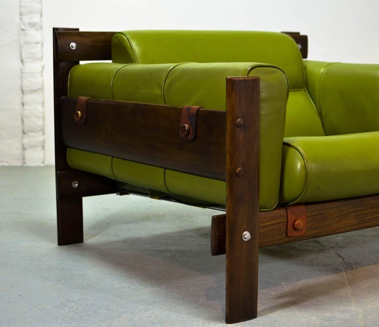 Rare Pair of Imboya Wood Armchairs by Percival Lafer for L'atelier ...