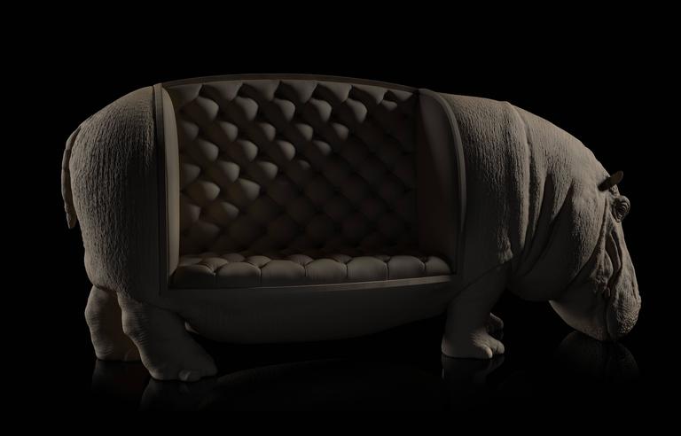 The Hippopotamus Sofa by Maximo Riera, Made to order, 21st Century For ...
