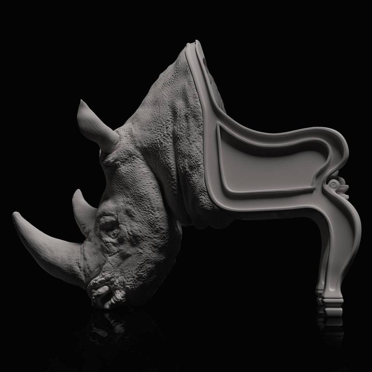 The Rhino Chair by Maximo Riera, Made to order, 21st Century For Sale ...