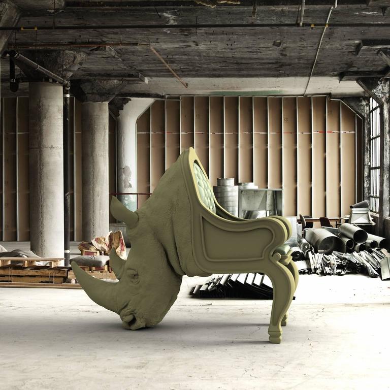The Rhino Chair by Maximo Riera, Made to order, 21st Century For Sale ...