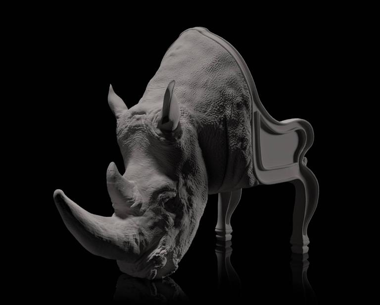 The Rhino Chair by Maximo Riera, Made to order, 21st Century For Sale ...
