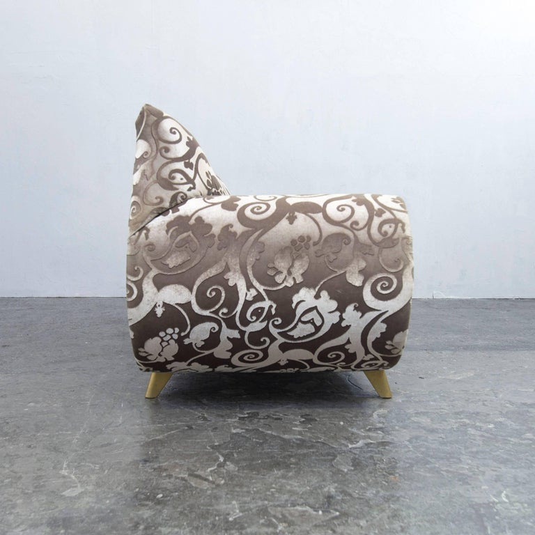 Bretz Gaudi Designer Sofa Beige Pattern Velvet Chaiselongue Recamiere ...