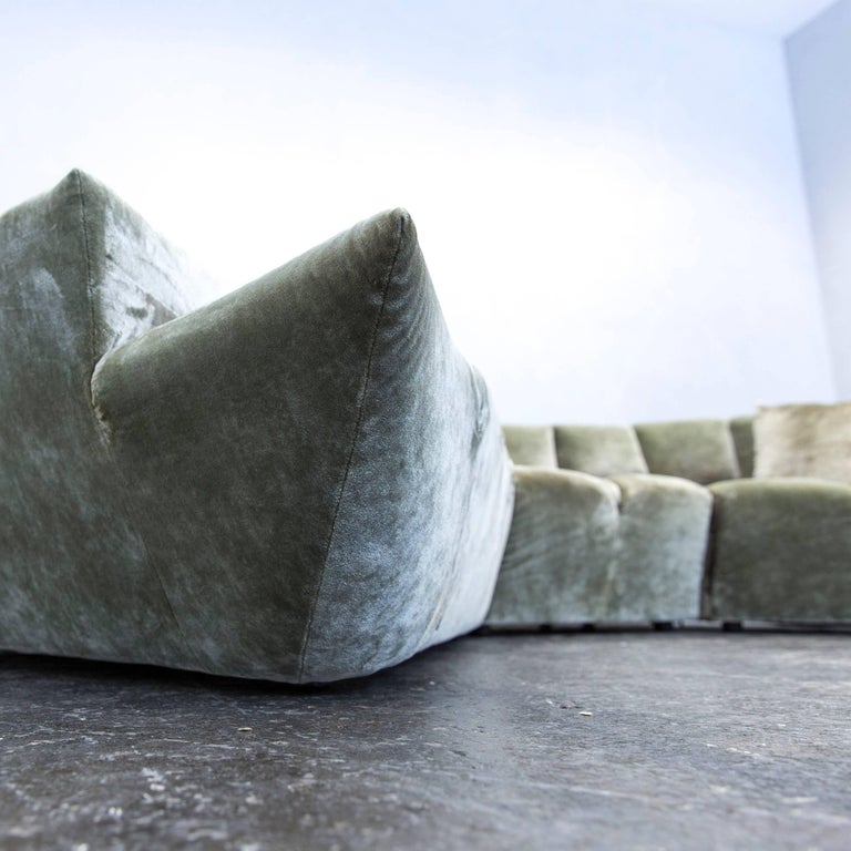 Bretz Cloud 7 Designer Cornersofa Green Fabric Couch Modern For Sale at ...