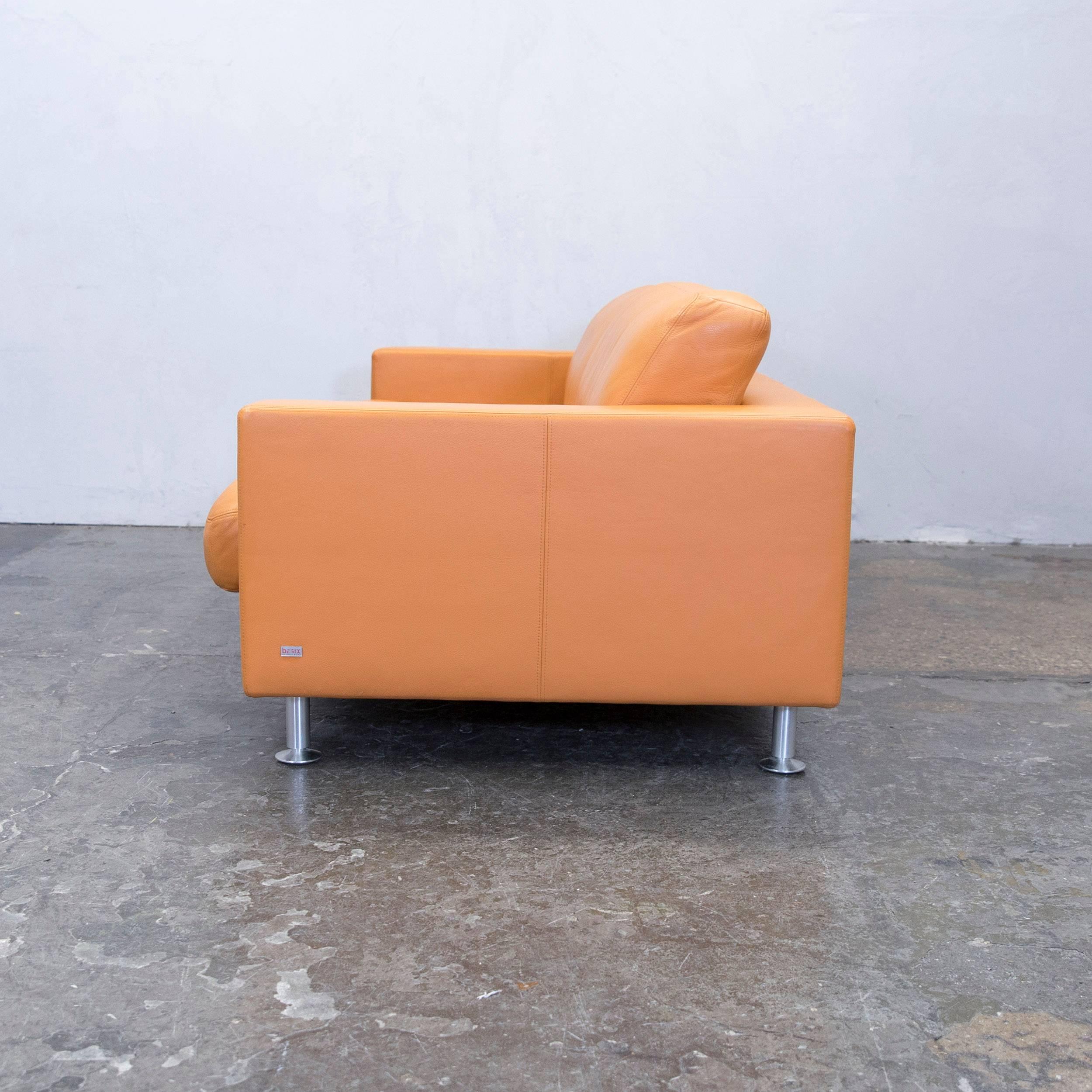 Rolf Benz Basix Designer Sofa Orange Three-Seat Couch Modern For Sale ...
