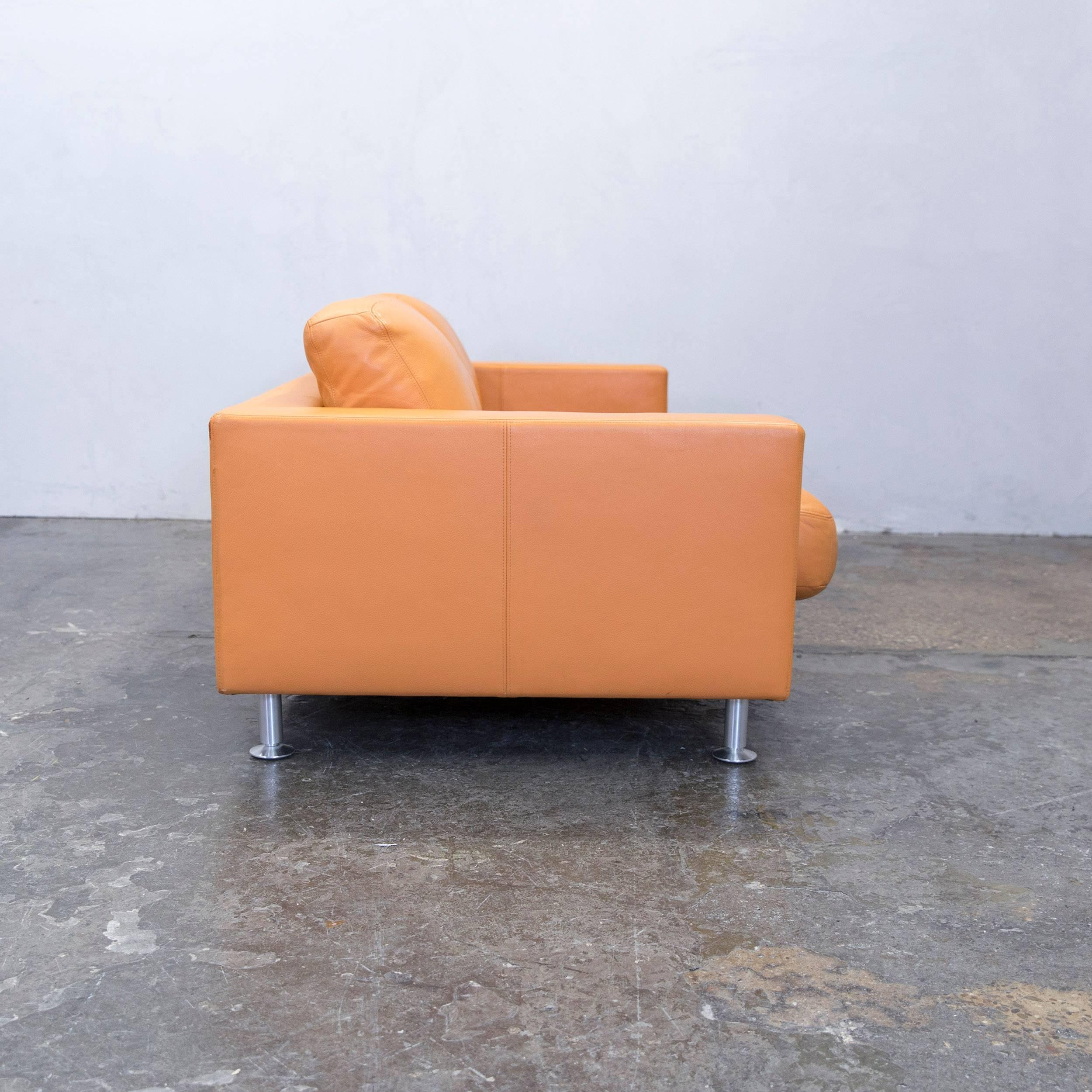 Rolf Benz Basix Designer Sofa Orange Three-Seat Couch Modern For Sale ...