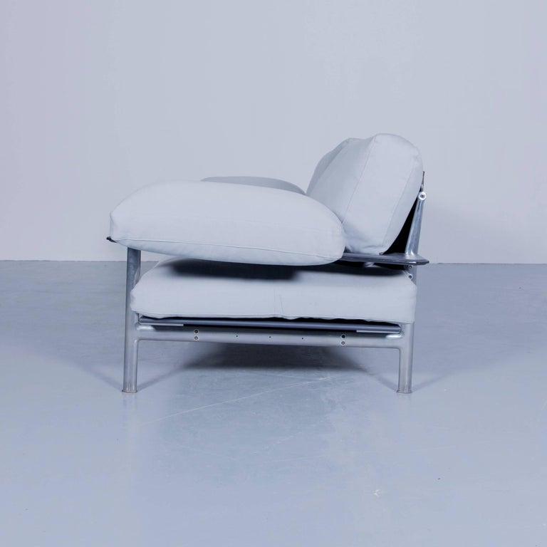 B&B Italia Diesis Designer Sofa Fabric Ice Blue Three-Seat Couch Modern ...