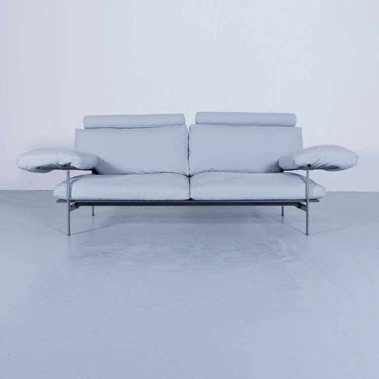 B&B Italia Diesis Designer Sofa Set Fabric Ice Blue Three-Seat Couch ...