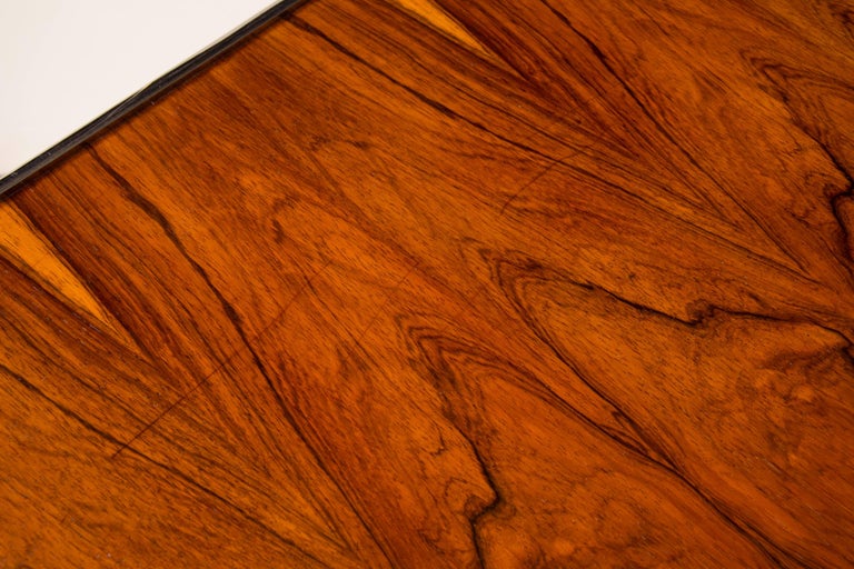 Midcentury Merrow Associates Rosewood and Chrome Desk Designed by David ...