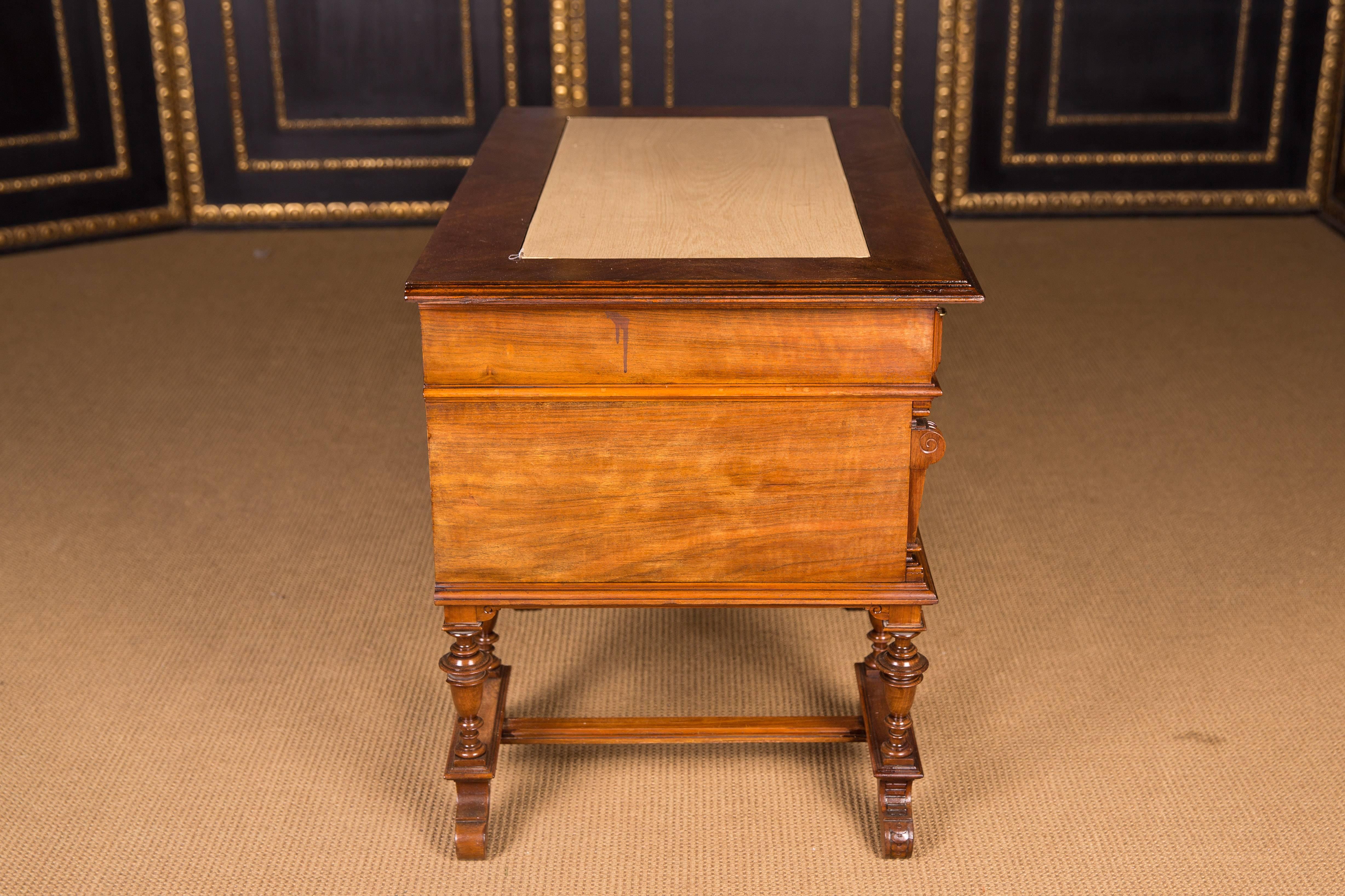 Antique German Gründerzeit Desk, circa 1880 For Sale at 1stDibs