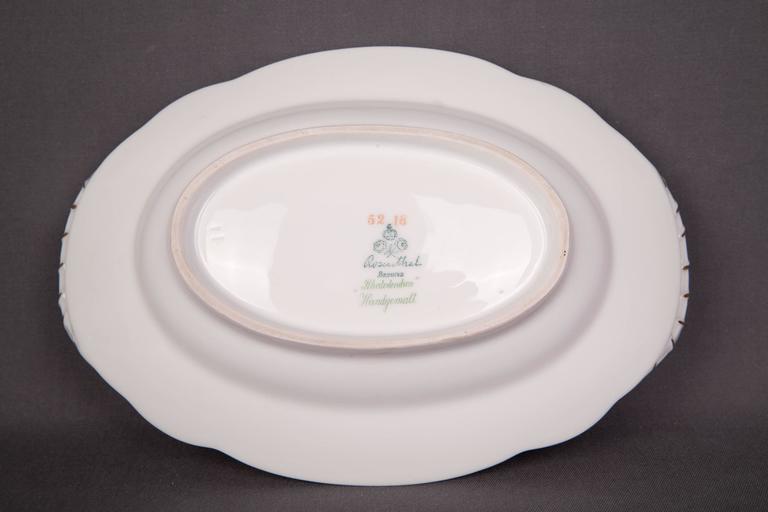 Beautiful Rosenthal Bowl of Rhododendron Hand-Painted Rococo Scene For ...