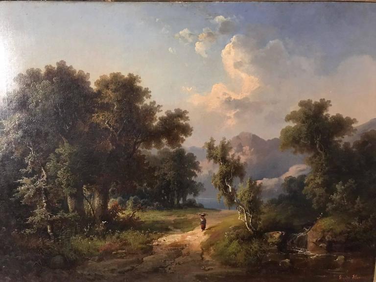 Romantic Highland Landscape Guido Hampe, 1839-1902 at 1stDibs