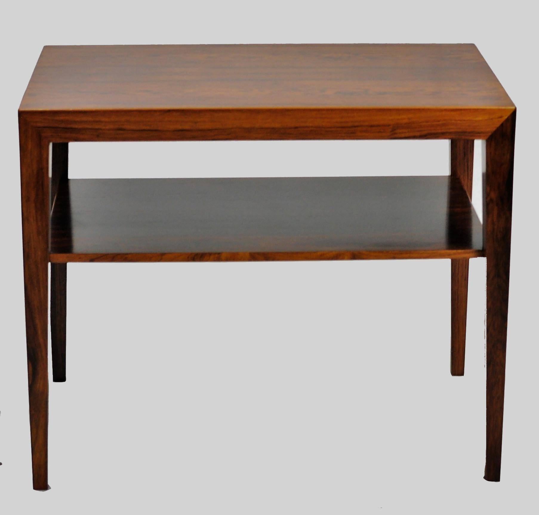 1960s Severin Hansen Set of Two Side Tables in Rosewood by Haslev ...