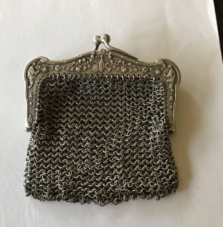 Collection of Four Silver Ladies Purses, 19th Century! For Sale at 1stDibs