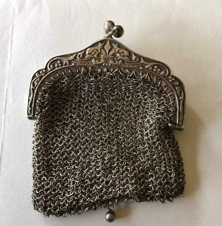 Collection of Four Silver Ladies Purses, 19th Century! For Sale at 1stDibs