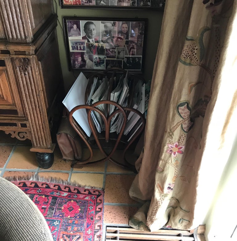 Thonet bentwood Nr 1 Newspaper Journal Stand Notenstander, 1900 ...