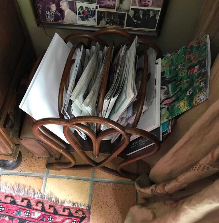 Thonet bentwood Nr 1 Newspaper Journal Stand Notenstander, 1900 ...