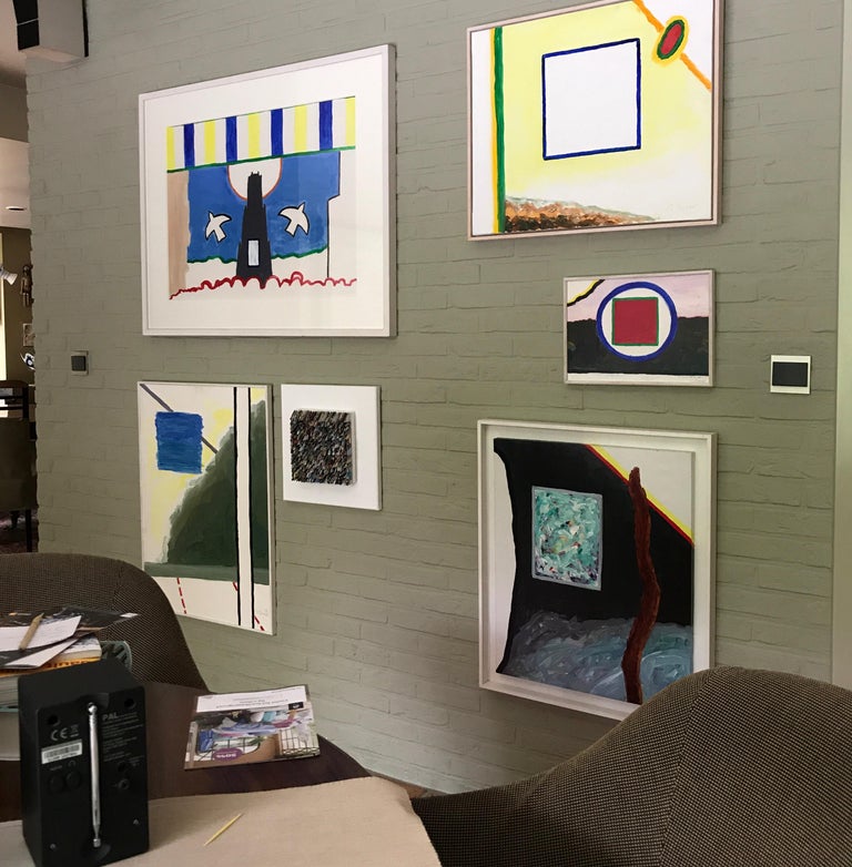 Roger Raveel "Blue Window" 1997, Oil on Canvas "original" post ...