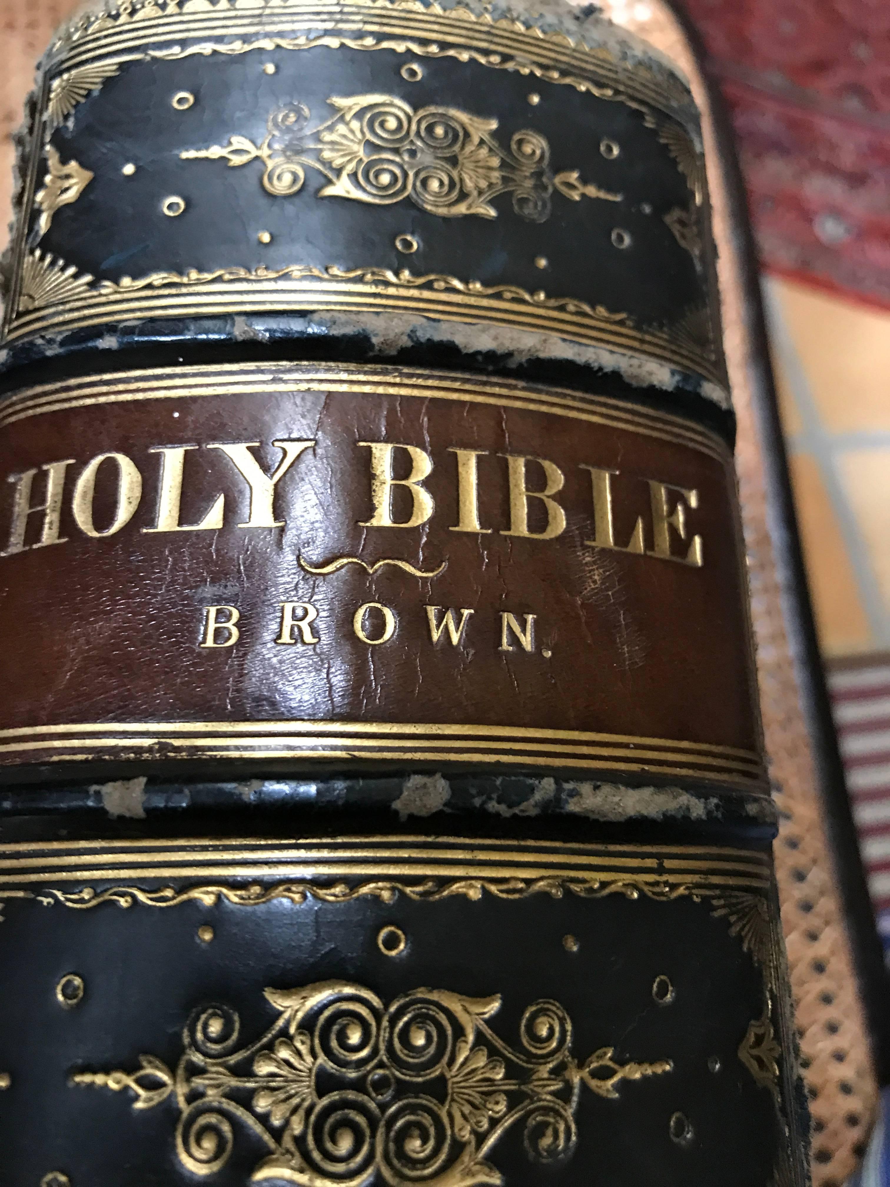 Holy Bible by Brown, Scottish at 1stDibs