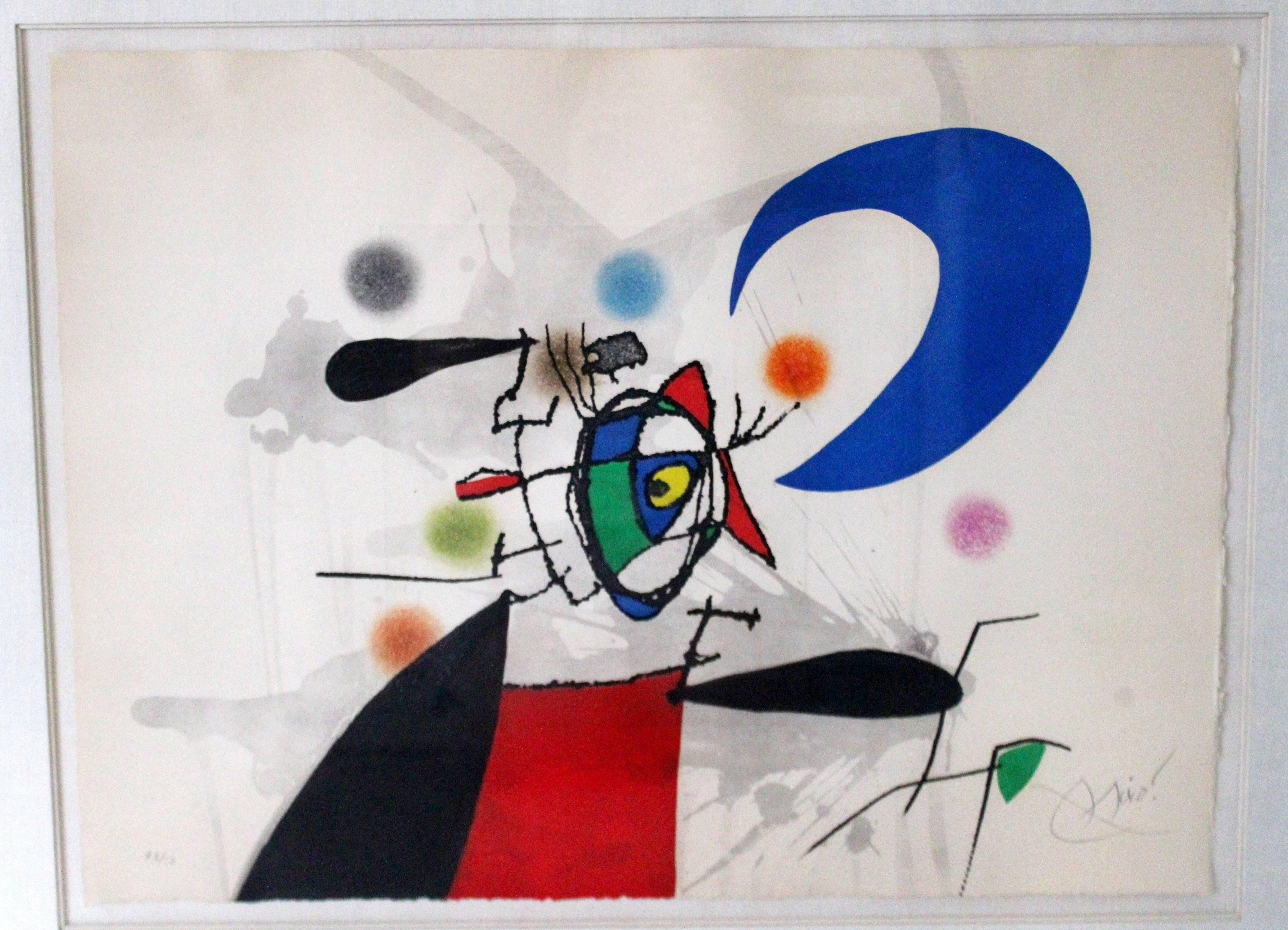 Mid-Century Modern Joan Miro Signed Numbered La Megere Et La Lune 22/50 ...