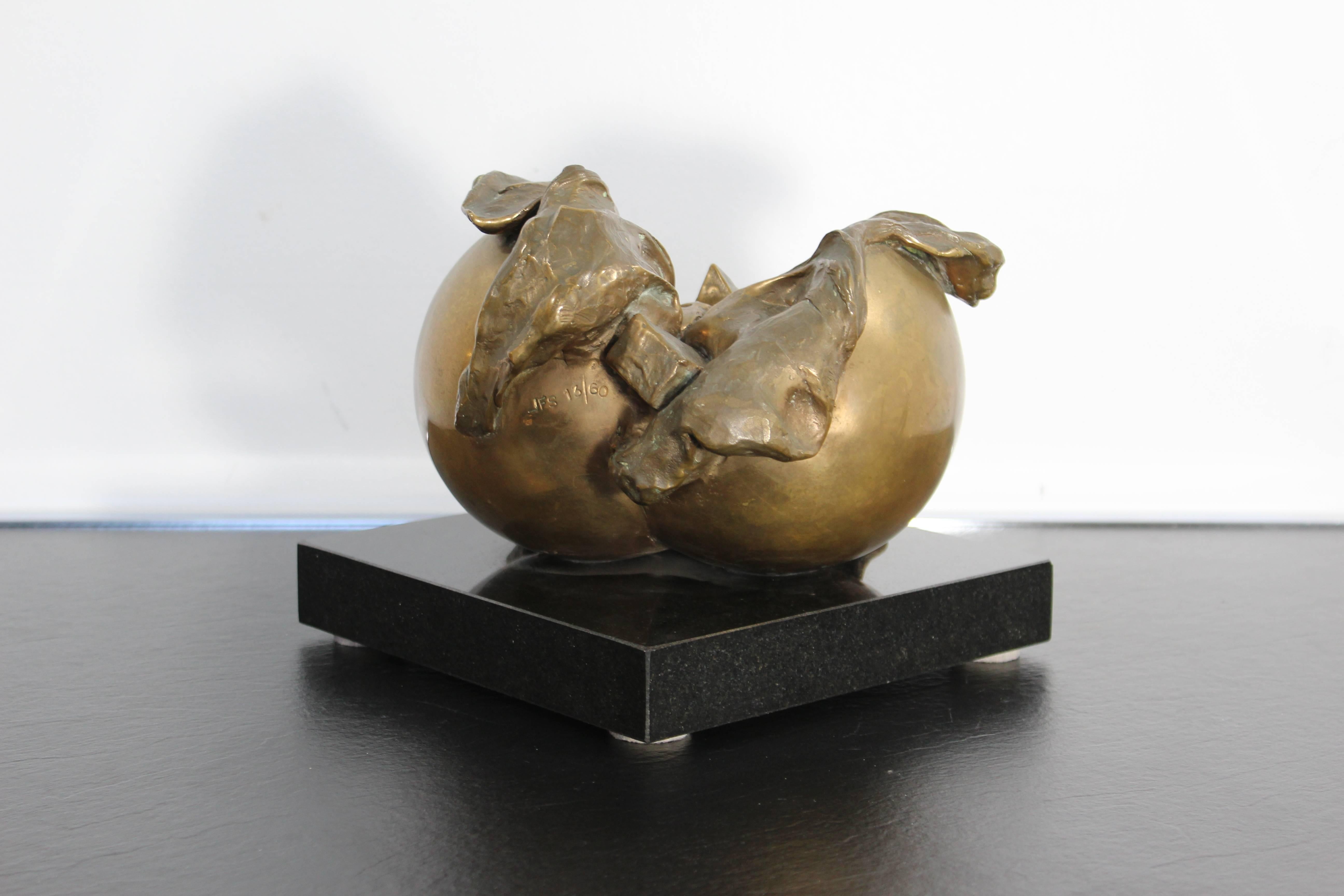 Mid-Century Modern Jens Flemming Sorensen Bronze Surrealist Sculpture ...