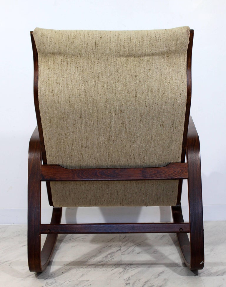 Mid-Century Modern Bent Wood Rocker Rocking Chair Ingmar Relling ...
