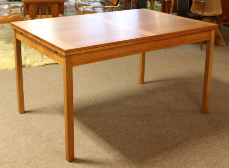 Mid-Century Modern Ansager Mobler Expandable Teak Dining Table Danish ...
