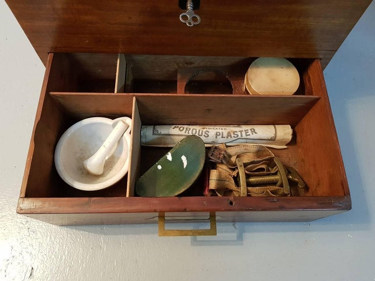 Late 19th Century English Mahogany Apothecary or Medicine Travel ...