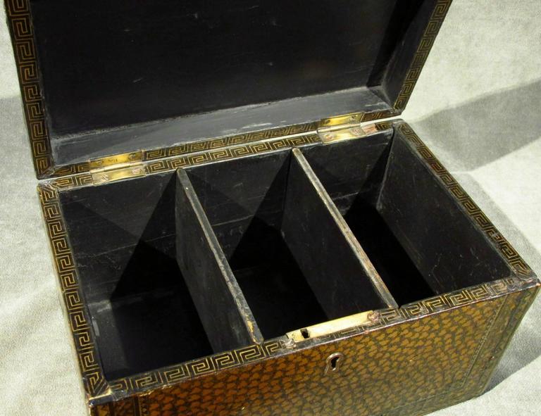 An Exceptional 19th Century Chinese Export Lacquer Tea Caddy, Guangzhou ...