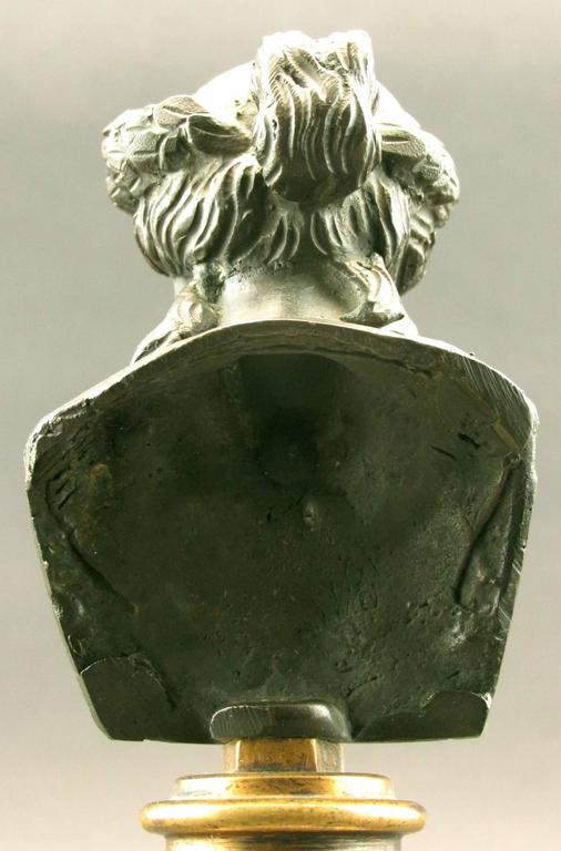 Fine Pair of Grand Tour Style Miniature Bronze Busts, Continental ...