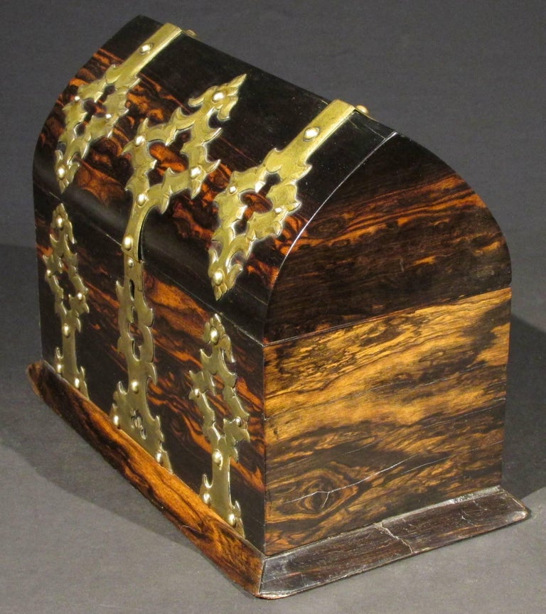19th Century Brass Bound Coromandel Stationary / Document Box, circa ...