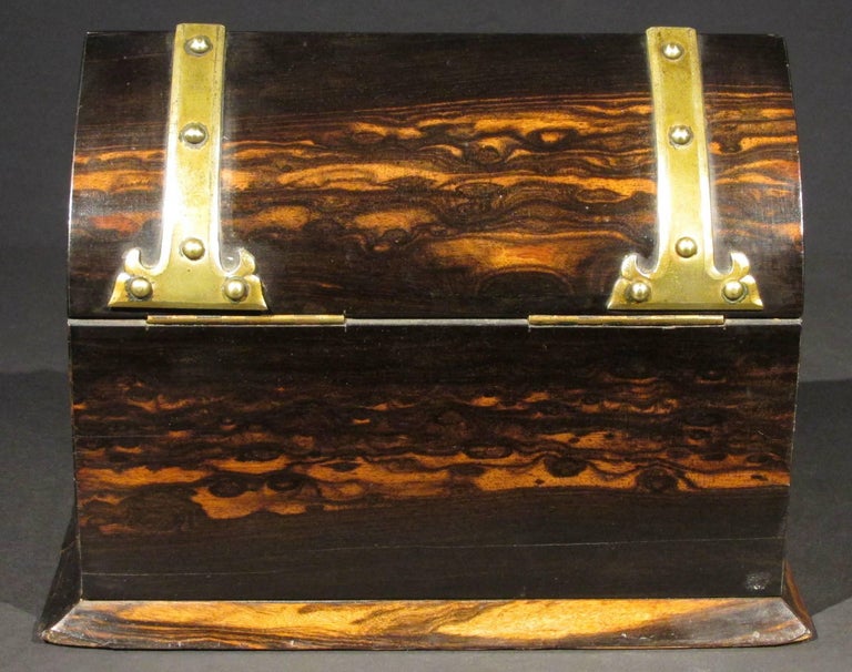 19th Century Brass Bound Coromandel Stationary / Document Box, circa ...