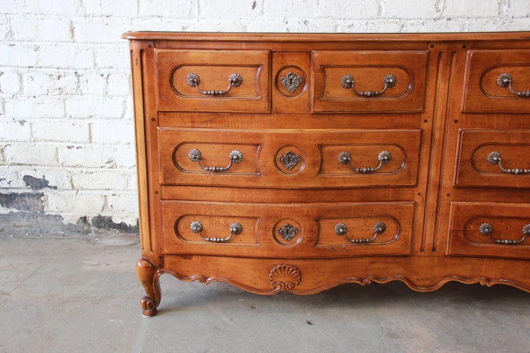 Pierre Deux French Country Double Dresser by Henredon at 1stDibs