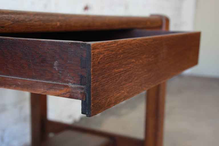 Antique American Arts and Crafts Period Mission Oak Desk, circa 1900 at ...