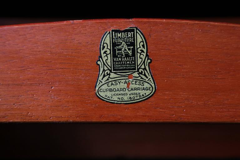 Limbert Hepplewhite Style Inlaid Flame Mahogany Sideboard Buffet, circa ...