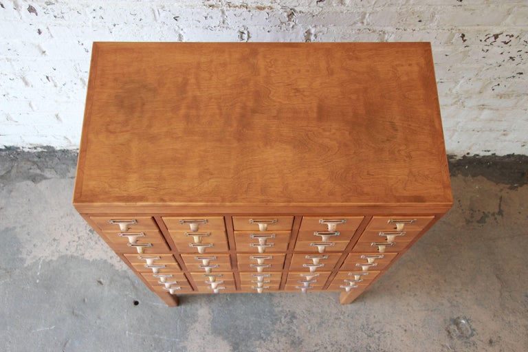 Mid-Century Restored 40-Drawer Library Card Catalog at 1stDibs ...