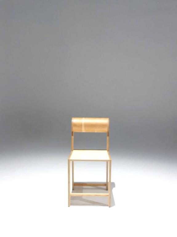 Waka Waka Contemporary Leaning Back Cylinder Wood Dining Chair For Sale ...