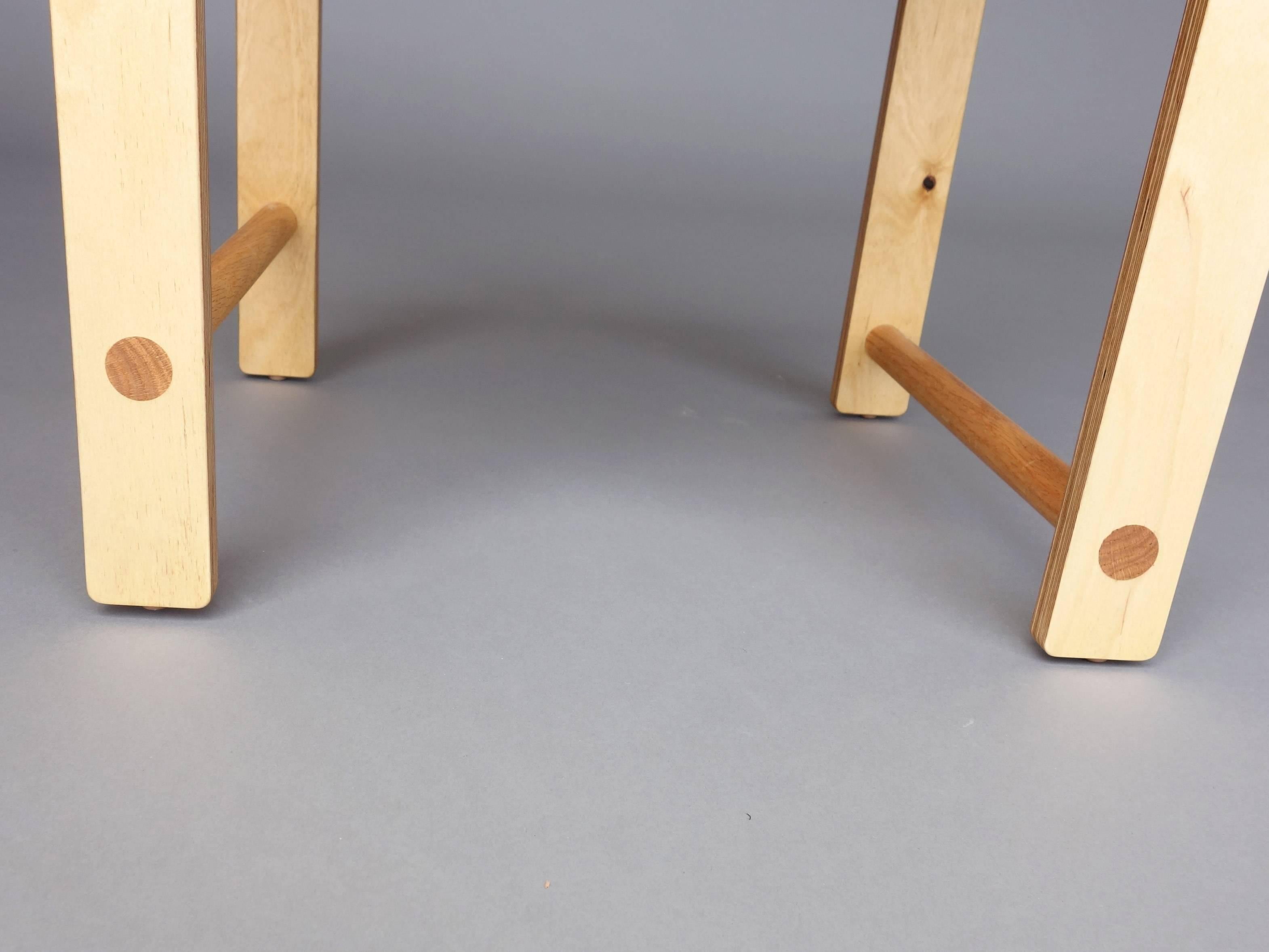 Waka Waka Contemporary Leaning Back Wood Dining Chair For Sale at ...