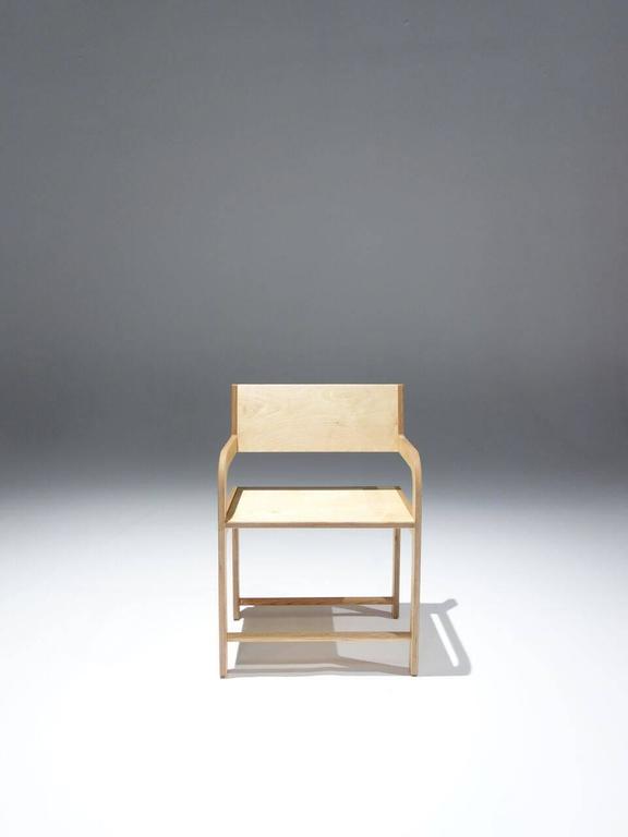 Waka Waka Contemporary Wood Leaning Back Accent Armchair For Sale at ...