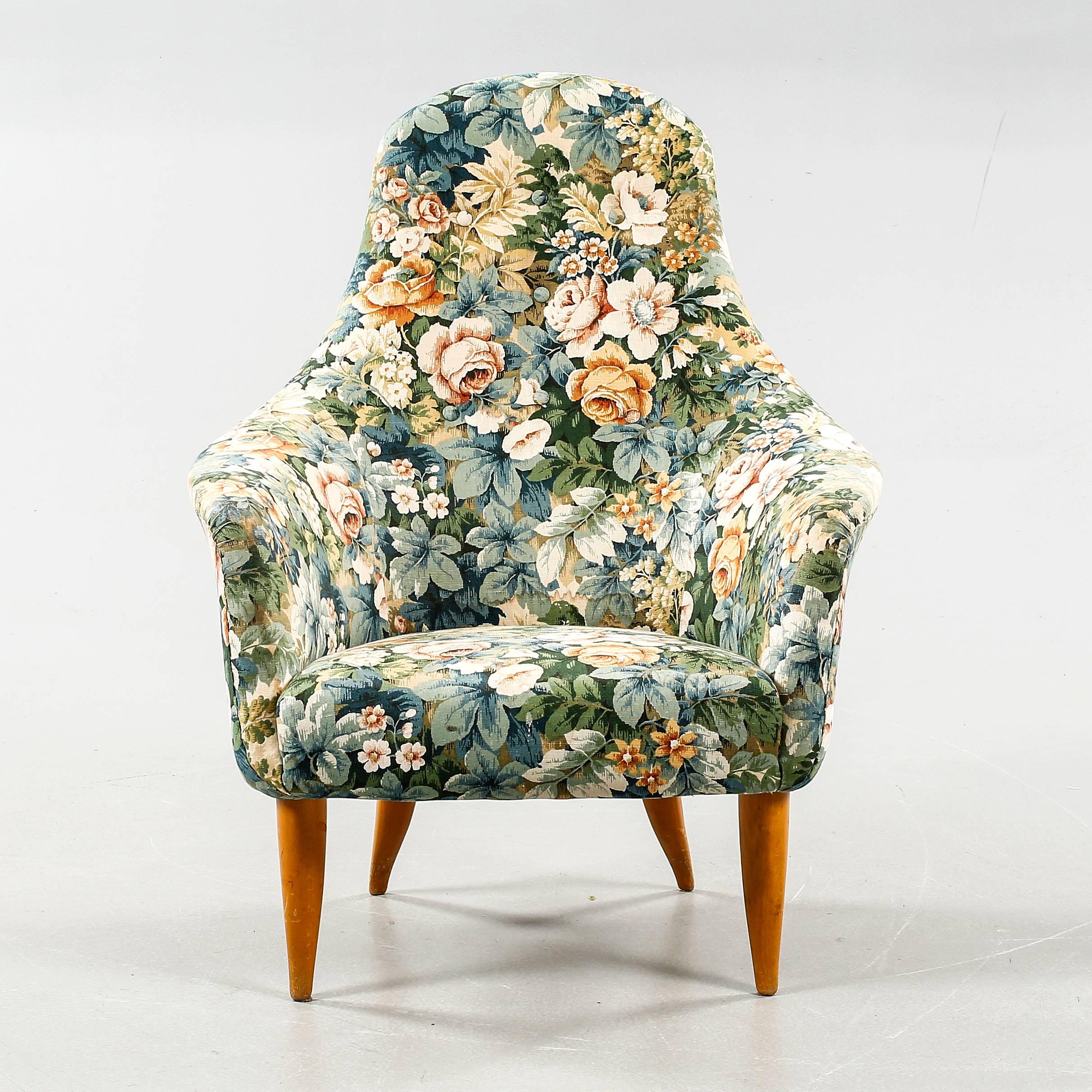 Kerstin Horlin-Holmquist 'Big Adam' Lounge Chair for Nordiska Kompaniet ...