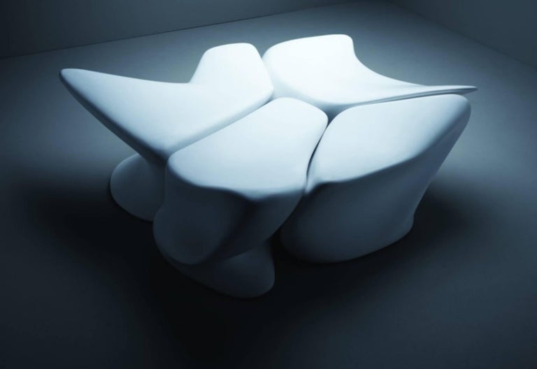 Zaha Hadid White "Nekton" Stools for Established and Sons For Sale at ...