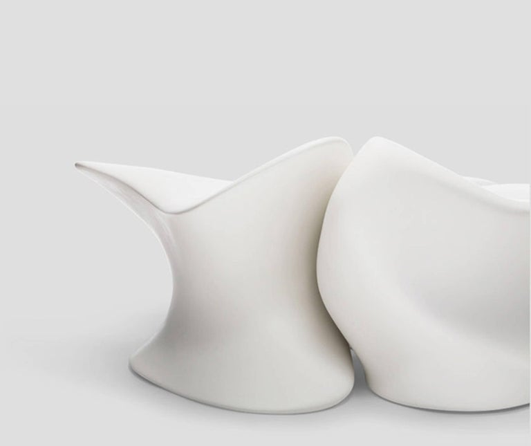 Zaha Hadid White "Nekton" Stools for Established and Sons For Sale at ...