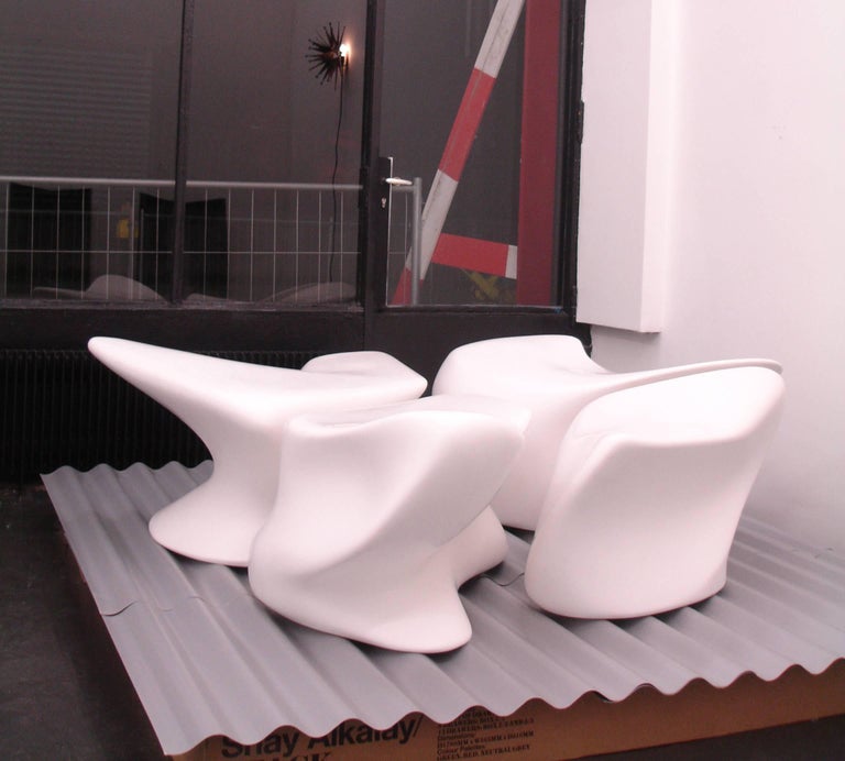 Zaha Hadid White "Nekton" Stools for Established and Sons For Sale at ...