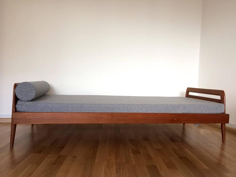 Mid-Century Danish Teak Daybed with new upholstery, 1960s For Sale at ...