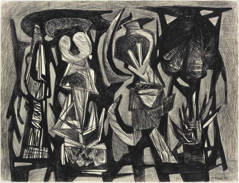 Hans Uhlmann: Untitled German Constructivist Berlin Bauhaus, 1951 For ...