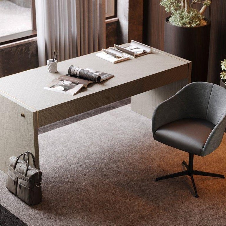 Custom Walnut Desk with 2-Drawer Storage For Sale at 1stDibs | habitat ...