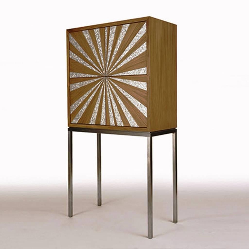 Sun Cabinet by Nada Debs, Contemporary Cabinet with Mother-of-Pearl ...