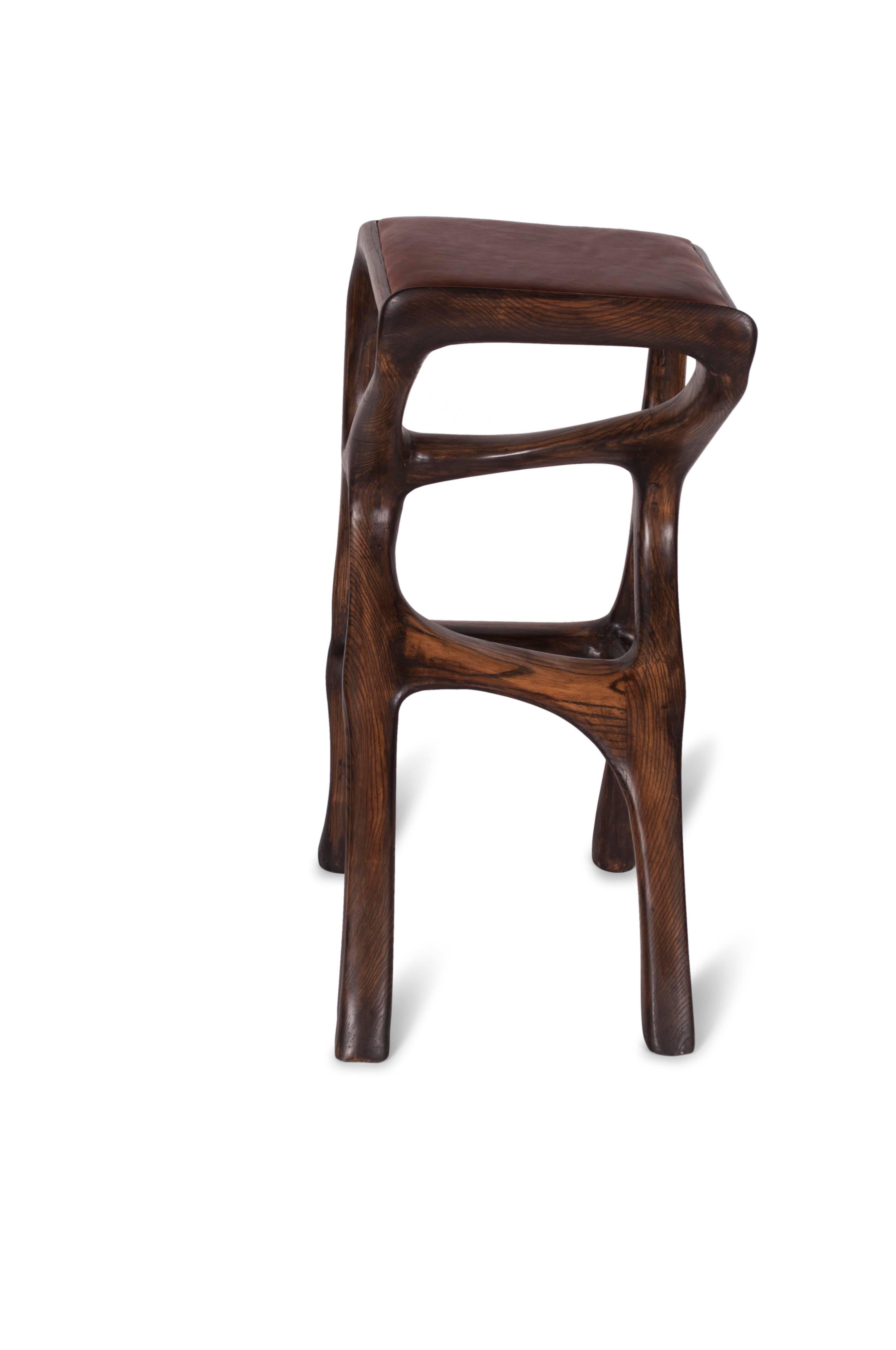 Amorph Chimera Bar stool, Stained Rusted Walnut For Sale at 1stDibs ...